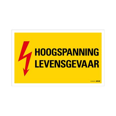 PICTOGRAM 330X200 HOOGSPANNING LEVENSGEV
