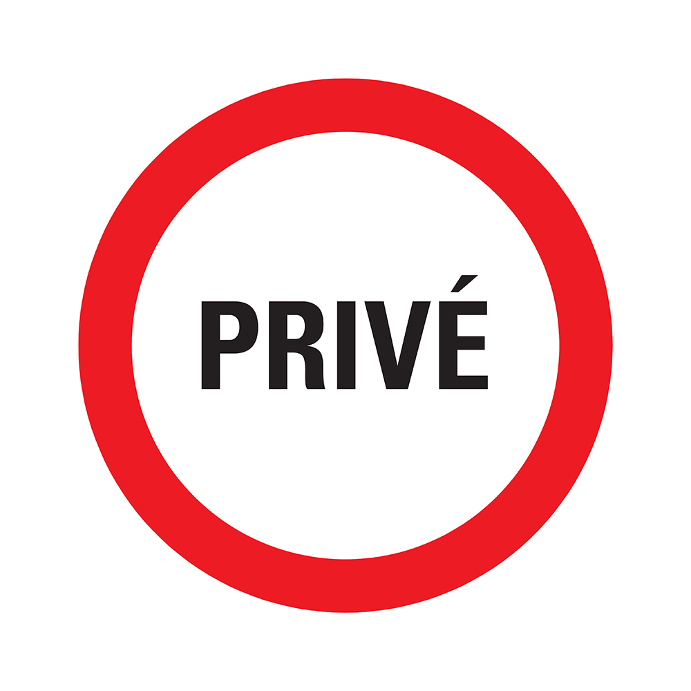 PICTOGRAM 180MM PRIVE