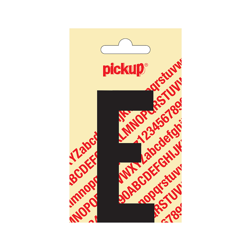 NOBEL ZELFKL. LETTERS ZWART 90 MM. E