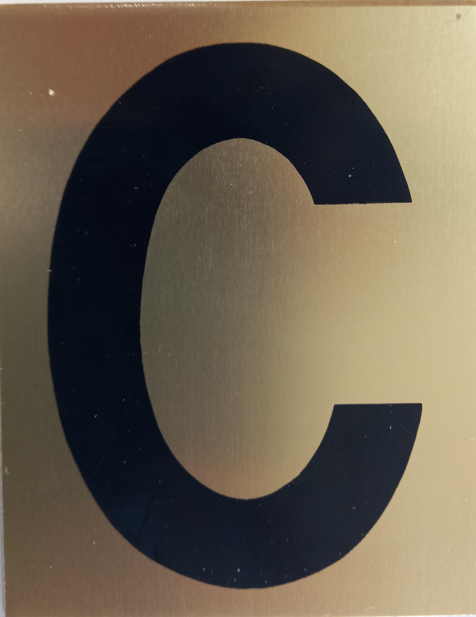 ADHESIF ALU 60X40 - LETTRE C