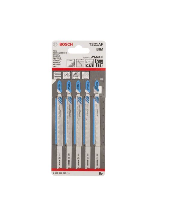 BOSCH WIPZAAGBLAD T321AF 5ST - METAAL